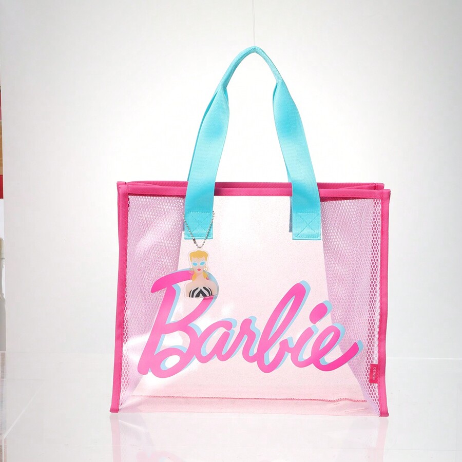 Miniso Barbie Shining Collection PVC Beach Bag (Pink) | SHEIN USA