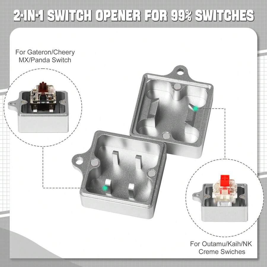Switch Opener And Switch Puller 2-In-1 Bundle For Cherry MX Outemu Box ...