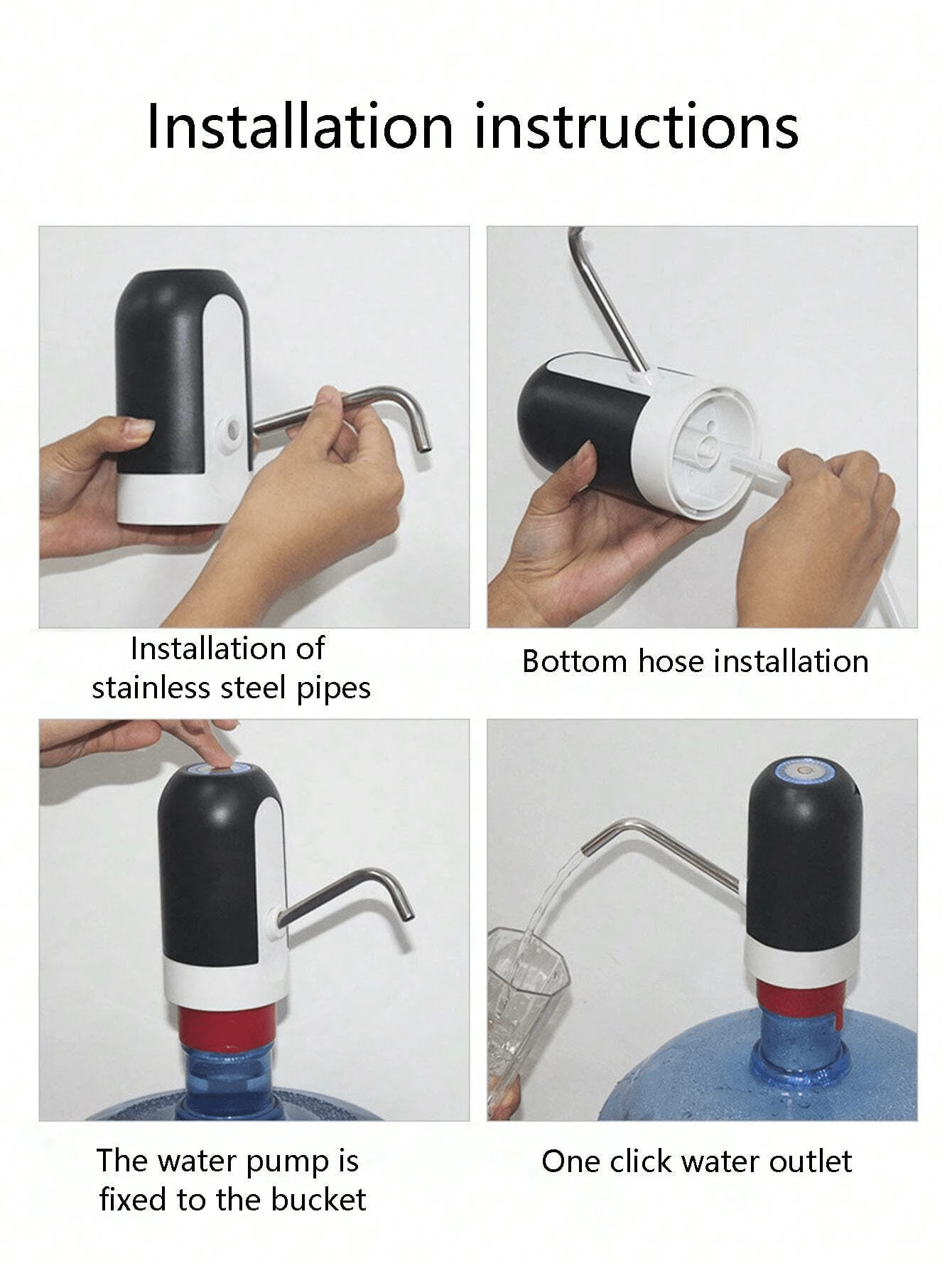 1-Pack Kettle Pump, Electric Kettle Pump, USB Rechargeable Automatic ...