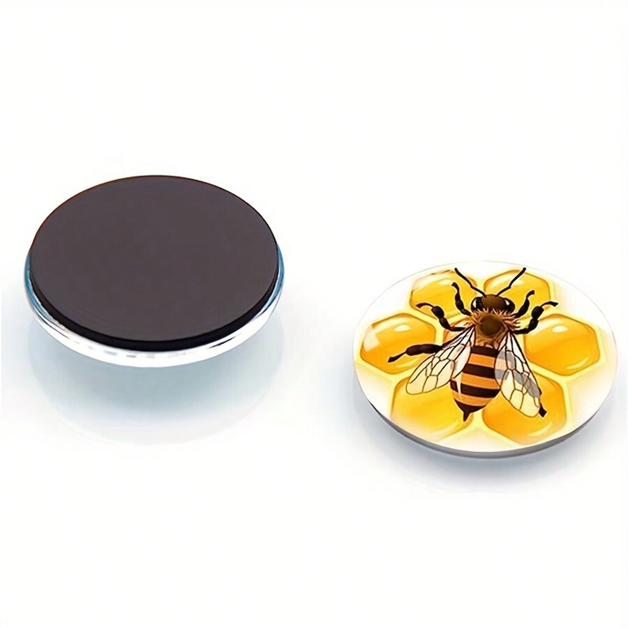 12pcs Bright Yellow Bee Magnets - The Perfect Decorations For Your ...