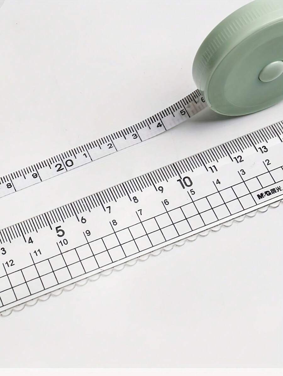 4pcs Straight Ruler Office Waist Measurement Tape Measure Portable ...