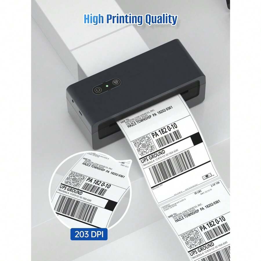 Bluetooth Thermal Label Printer, 4X6 Shipping Label Printer For Small ...