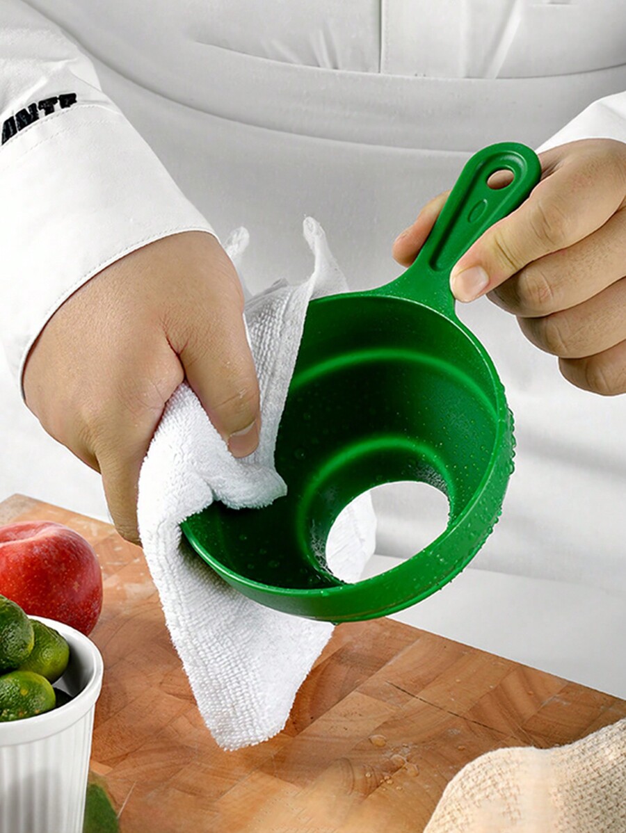 Silicone Collapsible Funnel , Wide-Mouth Foldable Large Canning Jar ...