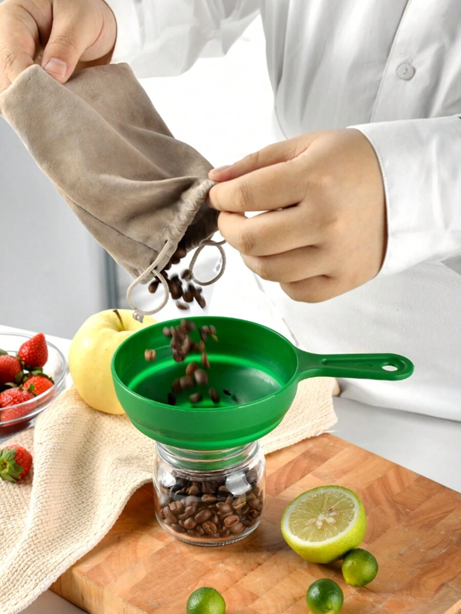 Silikon zusammenklappbarer Trichter, großer faltbarer Trichter mit ...