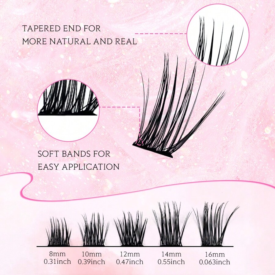 DIY Wimper verlenging Kit Cluster Wimperverlenging Kit 120 Clusters ...