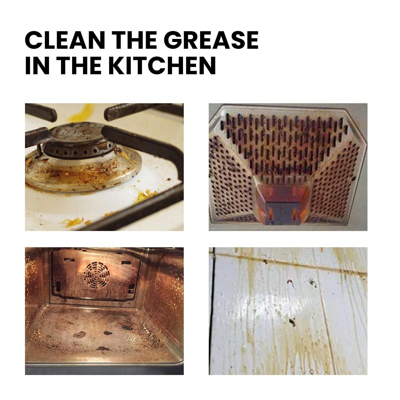 All-Purpose Cleaner For Kitchen Grease Buildup And Stubborn Stains On ...