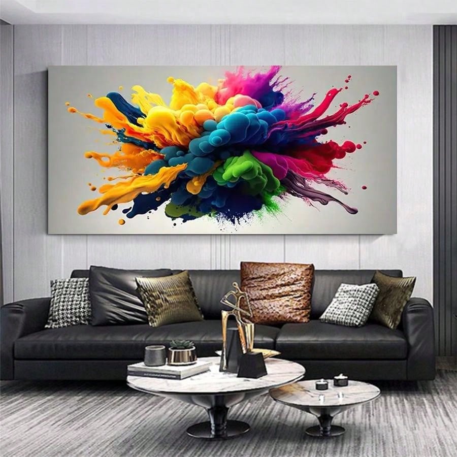 1 stuk Canvas Muur kunst Poster , Spelen Anime , Kleurrijk Kunst Wolk ...