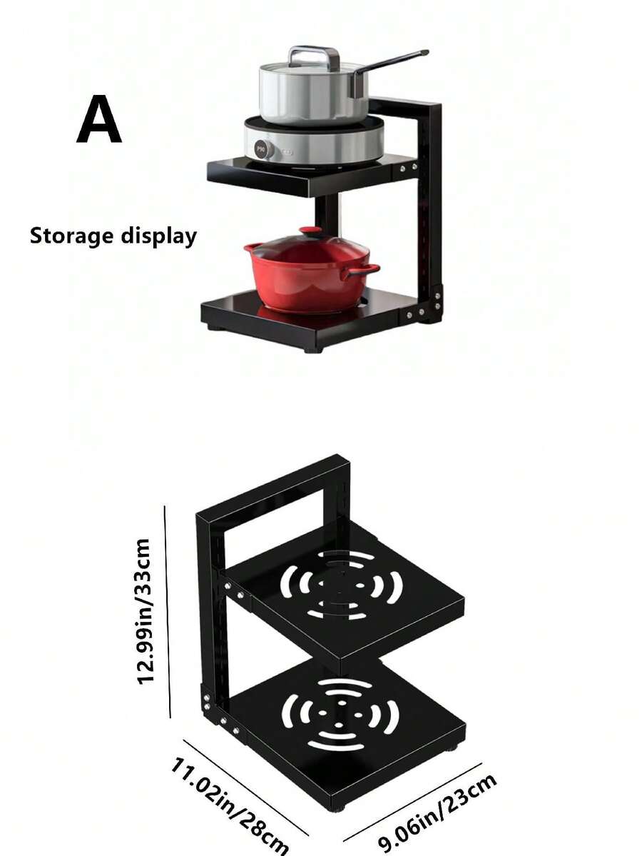 1 Piece Kitchen Pot Storage Rack, Multi-Layer Storage Rack For Pots And ...