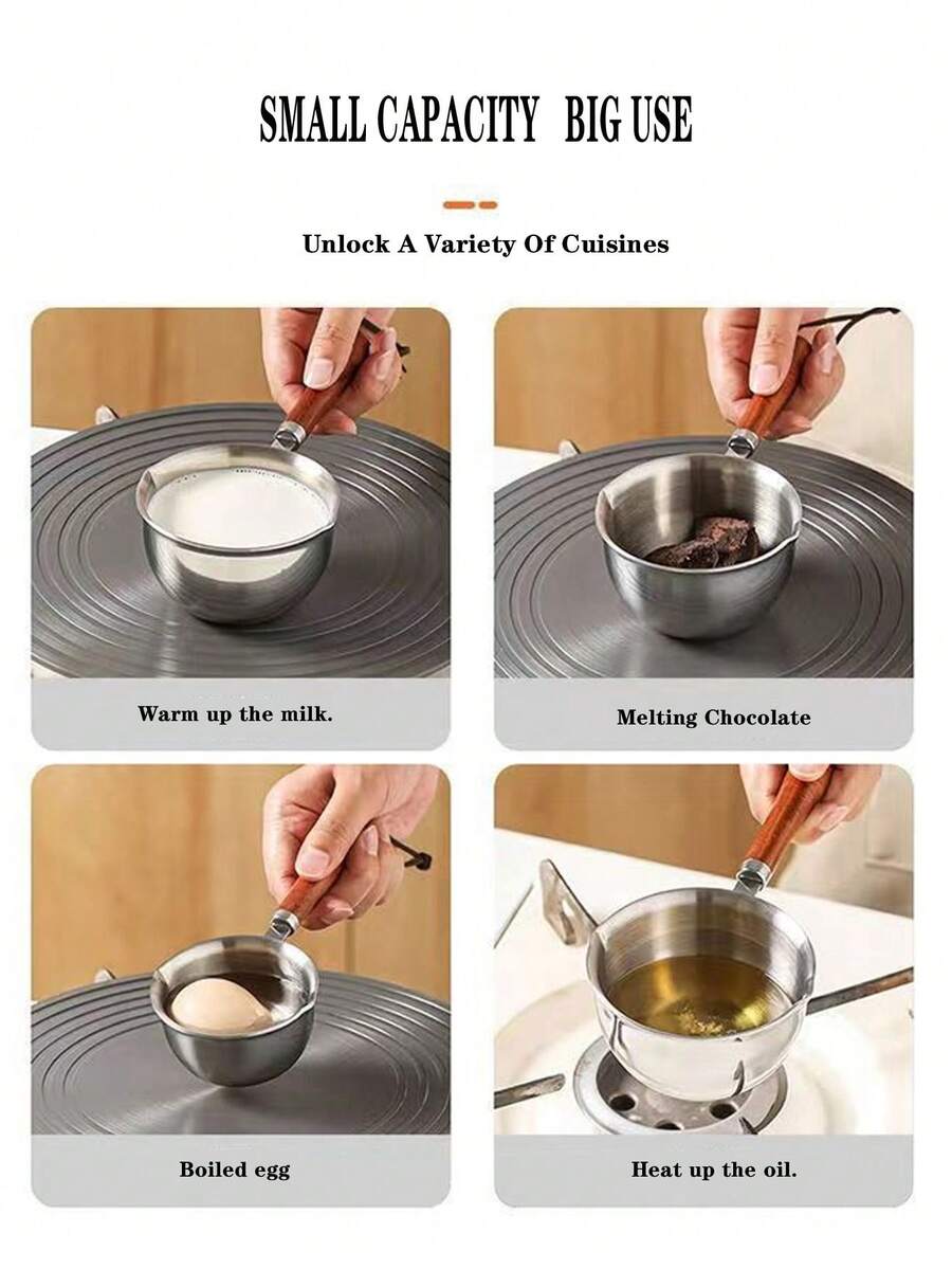 1pc, Stainless Steel Chocolate Melter, Butter Heater, Kitchen Household ...