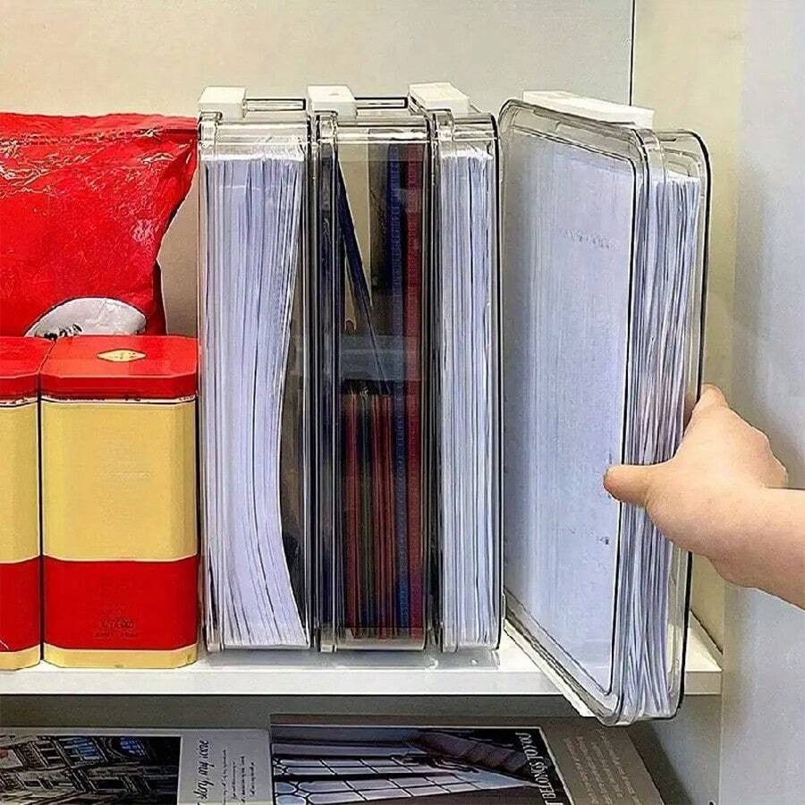 Test Paper Storage Box Information Organization Box Transparent ...
