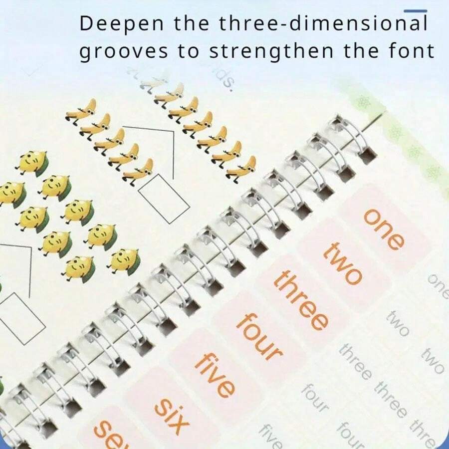 4pcs/Set Calligraphy Copy Books With Pen & Refills, Kids English ...