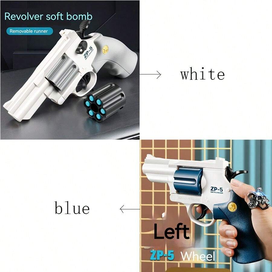 Juego De Revolver De Balas Blandas, Pistola De Juguete Zp5, Revolver ...