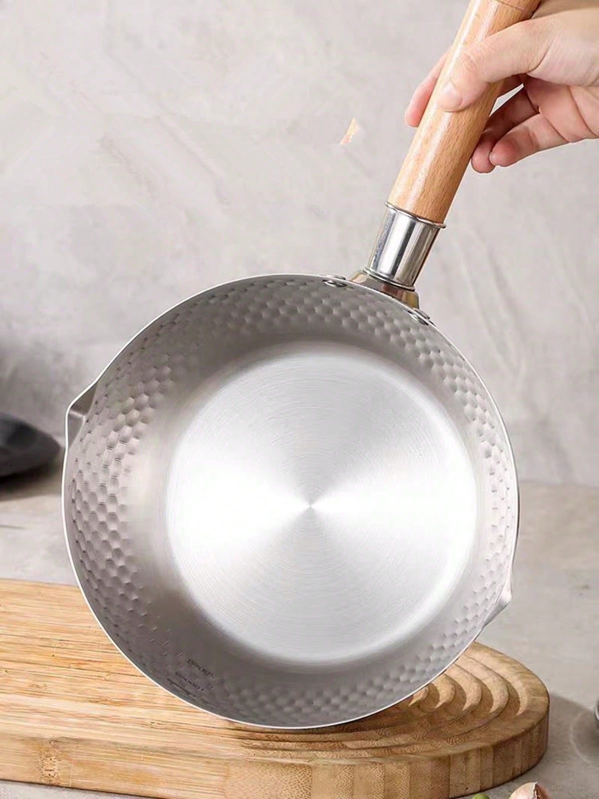 A 18cm Stainless Steel Snow Flat Pot With Visible Glass Lid And 1.8l ...