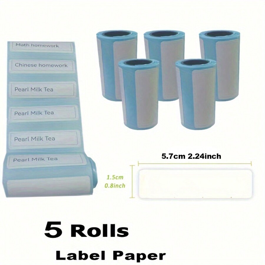 Mini Thermal Printer Sticker Paper, Mini Printer Sticker Paper 57 X ...