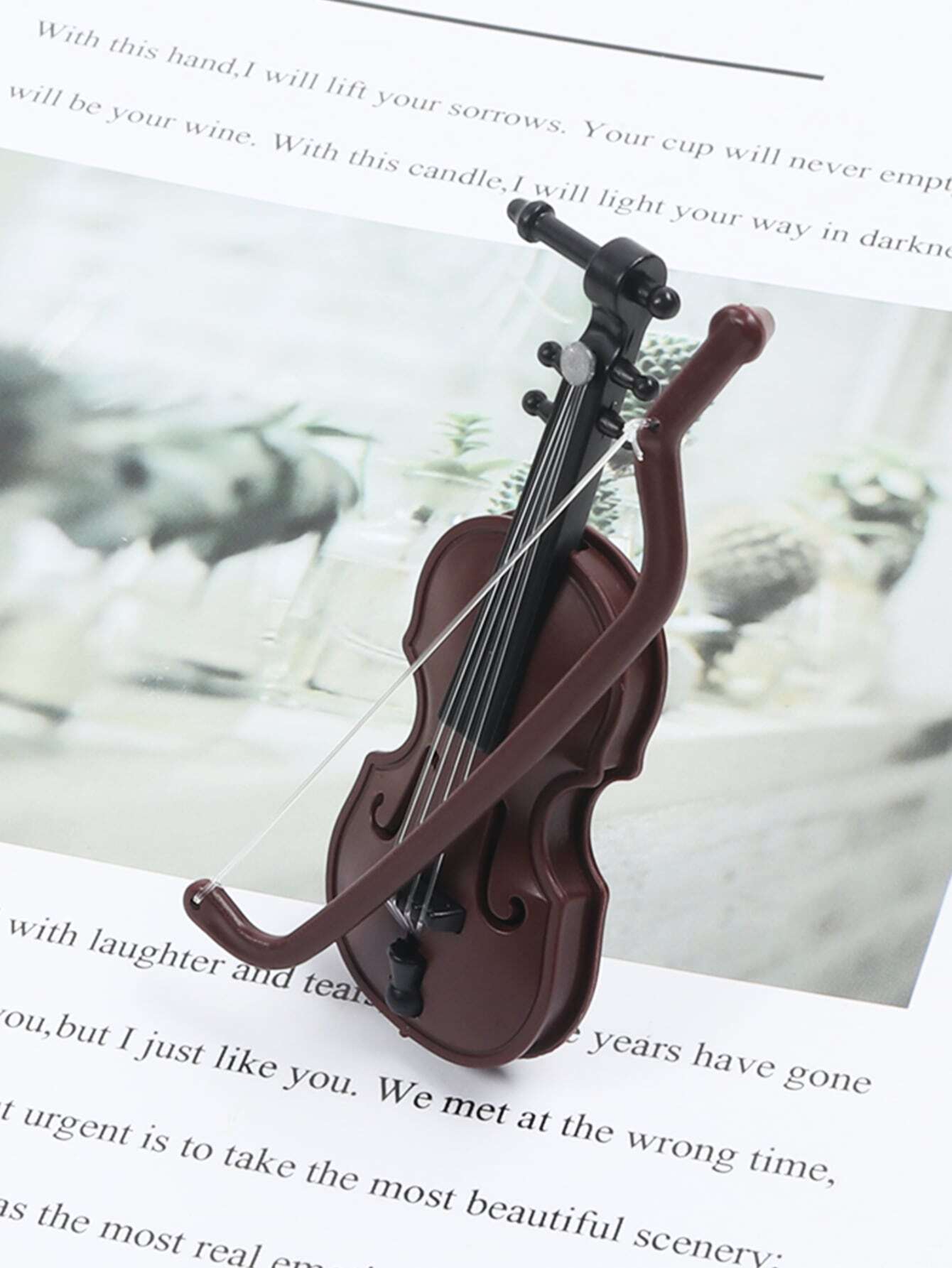 1pc Mini Violin Model - ABS, With Bow, Miniature Violin Instrument, 1/ ...