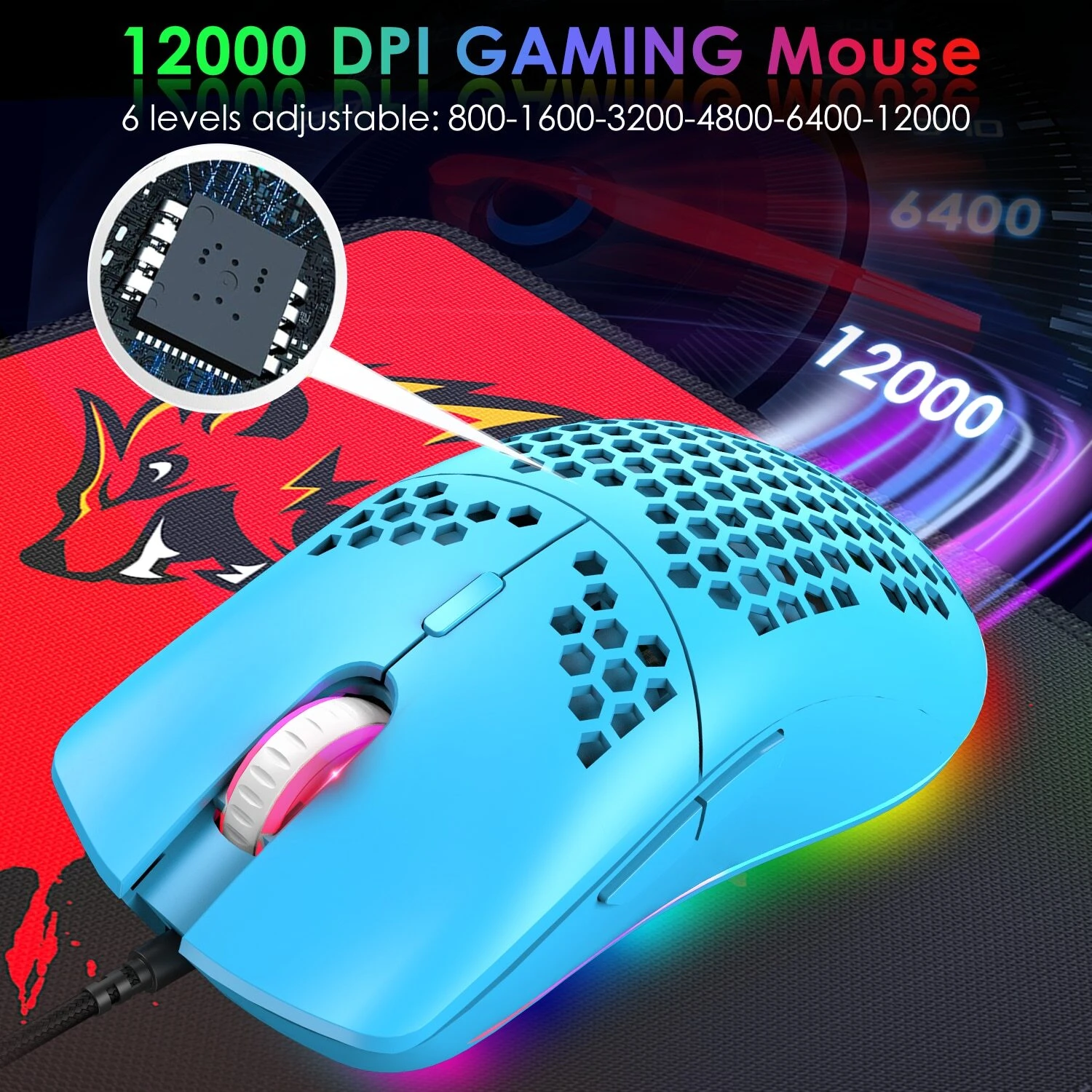 ATTACK SAHRK MK14 60% Gaming Mechanical Keyboard Mouse Set Combo Kit ...