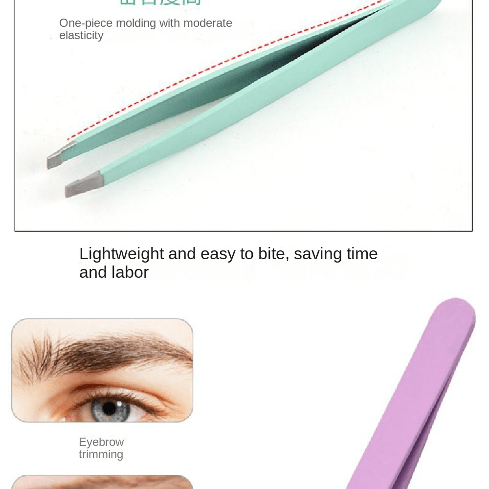 [White Leather Bag, Set Of Four] High Precision Colorful Eyebrow ...