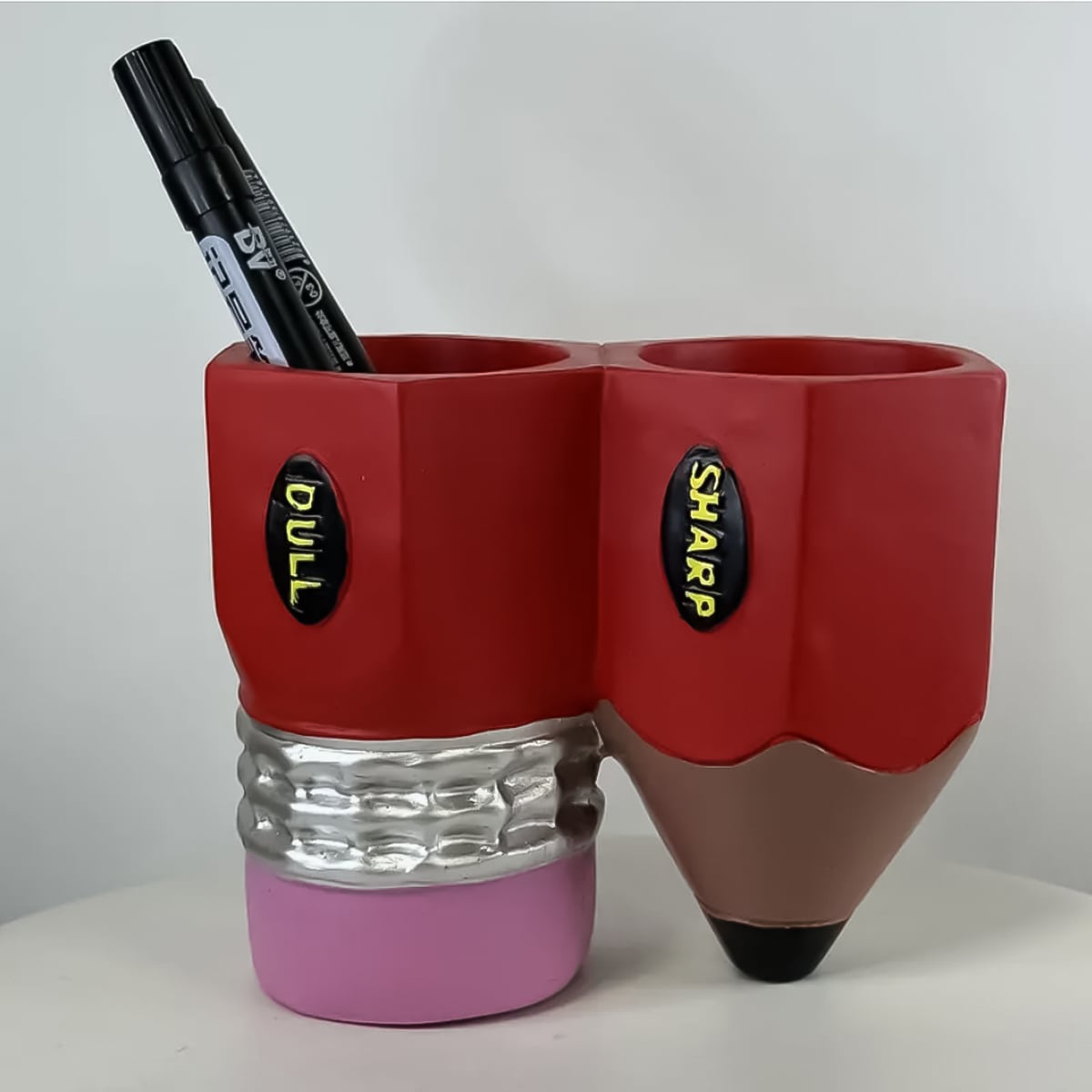 1pc Unique Pencil Shaped Pen Holder, Cute Pencil Organizer Container ...