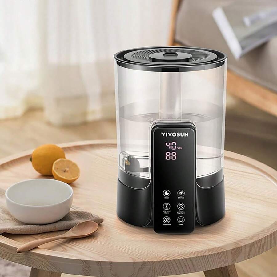VIVOSUN Air Humidifier, 6L 2-In-1 Top Fill Cool & Warm Mist Humidifier ...