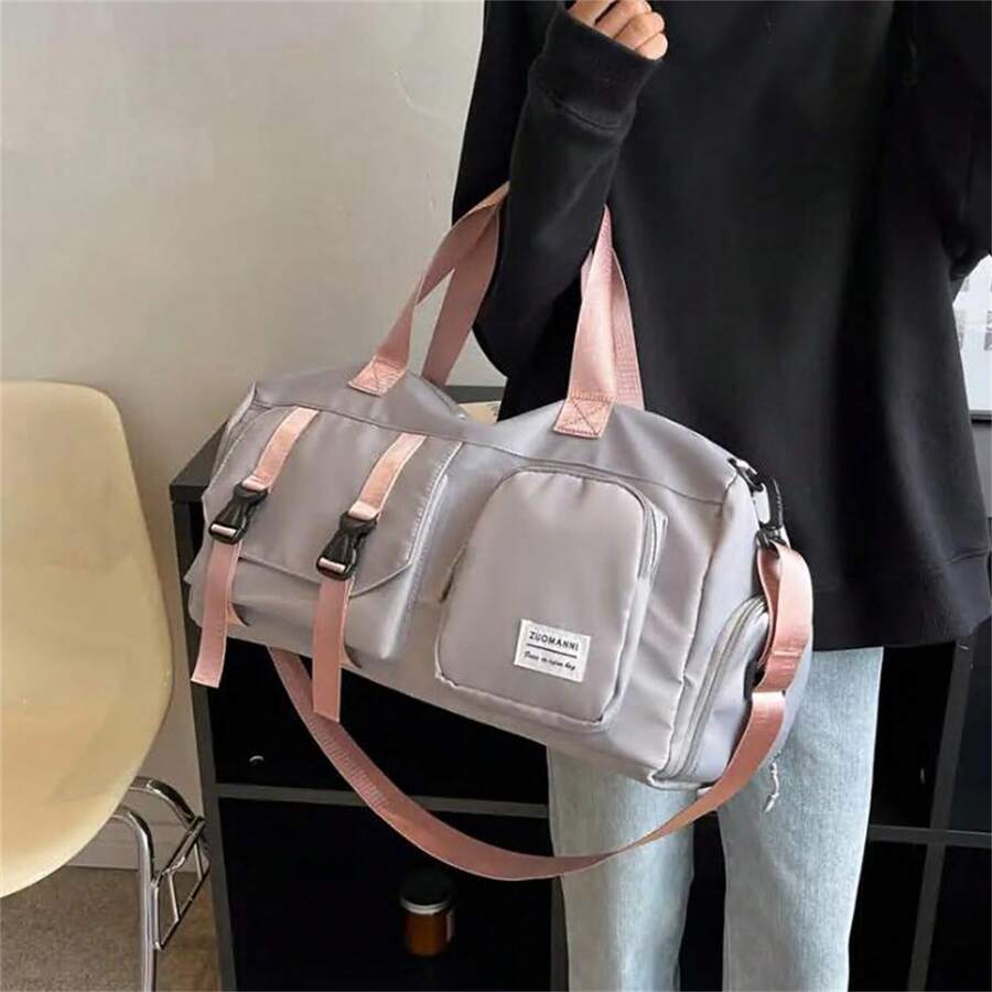 Large Capacity Sports Gym Bag, Top Handle Shoulder Duffel Bag, Training ...