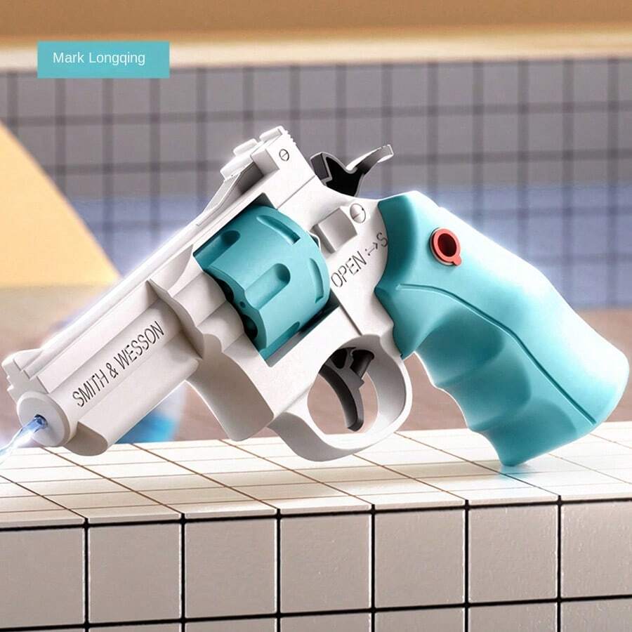 Summer Handheld Revolver Water Gun Toy, Outdoor Beach Toy For ...