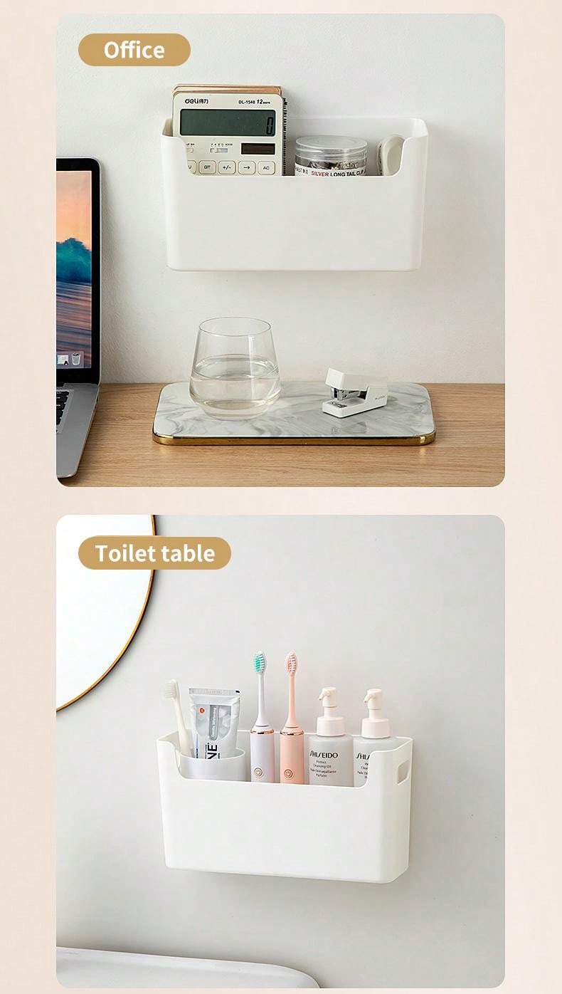 1pc Multifunctional Plastic Cabinet Storage Box, Wall-Mounted Storage ...