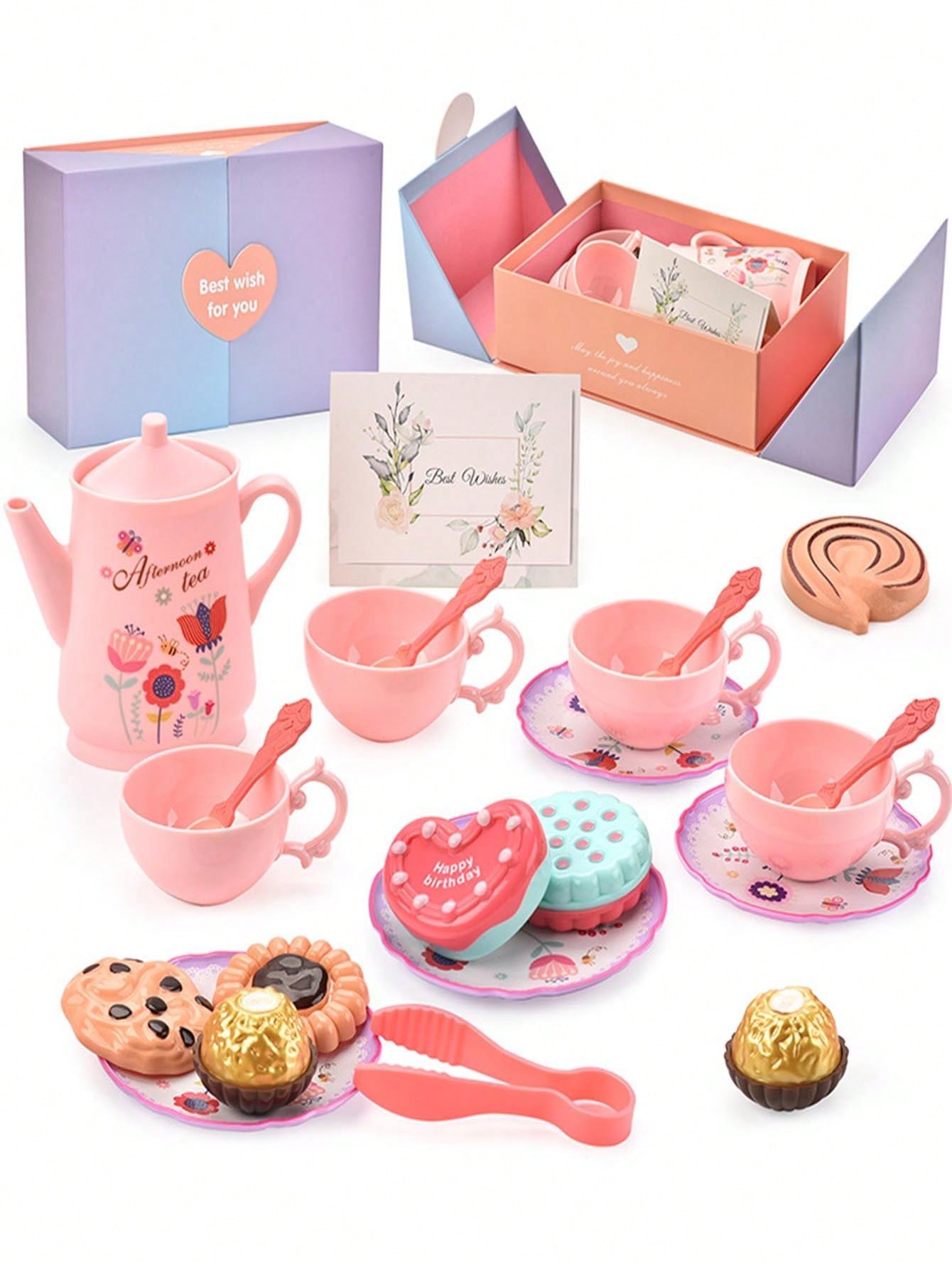 Interesting Toy, Kids' Plastic Teapot And Tea Set Toy, Afternoon Tea ...