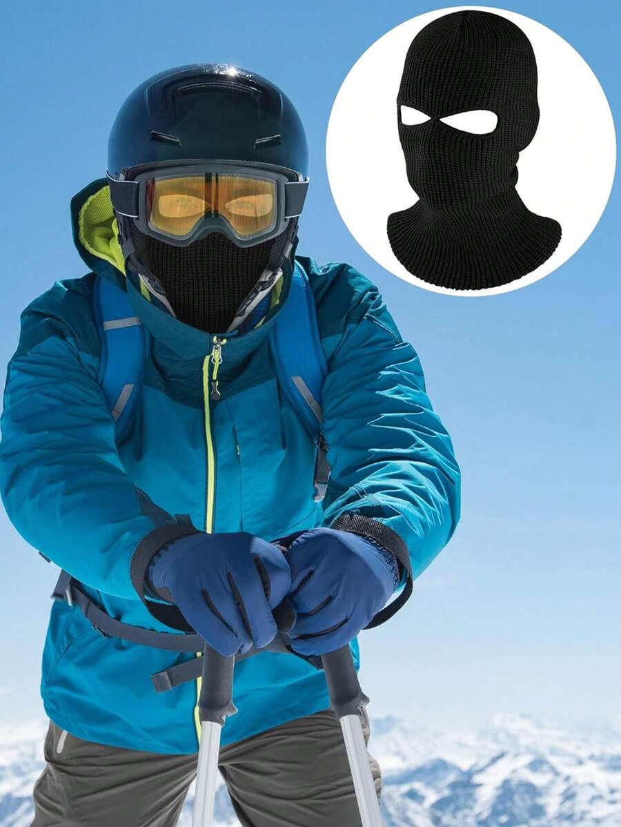 Street 3-Hole Full Face Mask Cover Ski Mask Winter Balaclava Cap ...