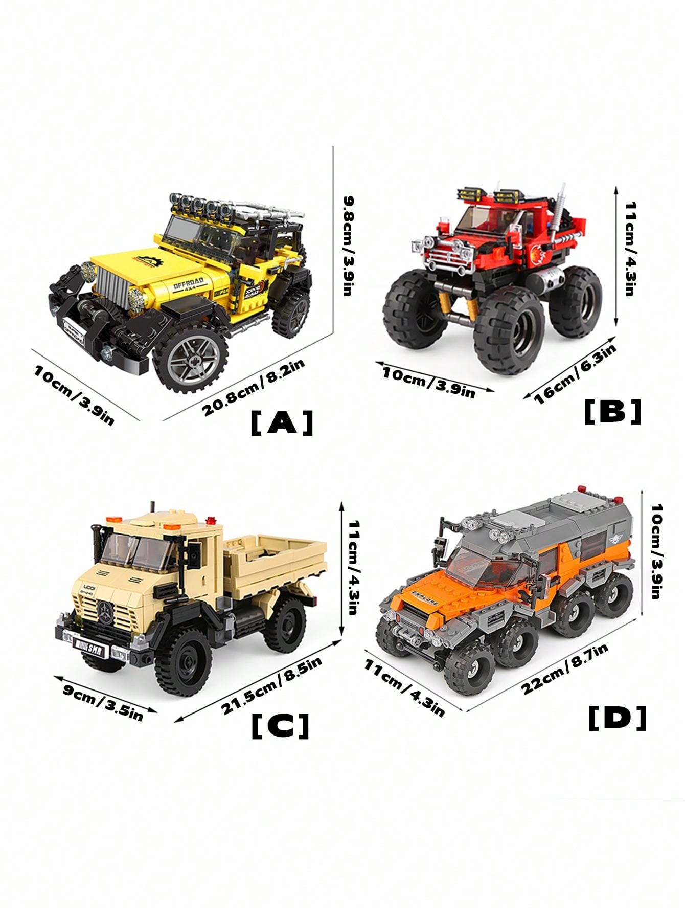 DIY Pickup Truck Sports Car Building Block Set Bricks Self Assembly ...