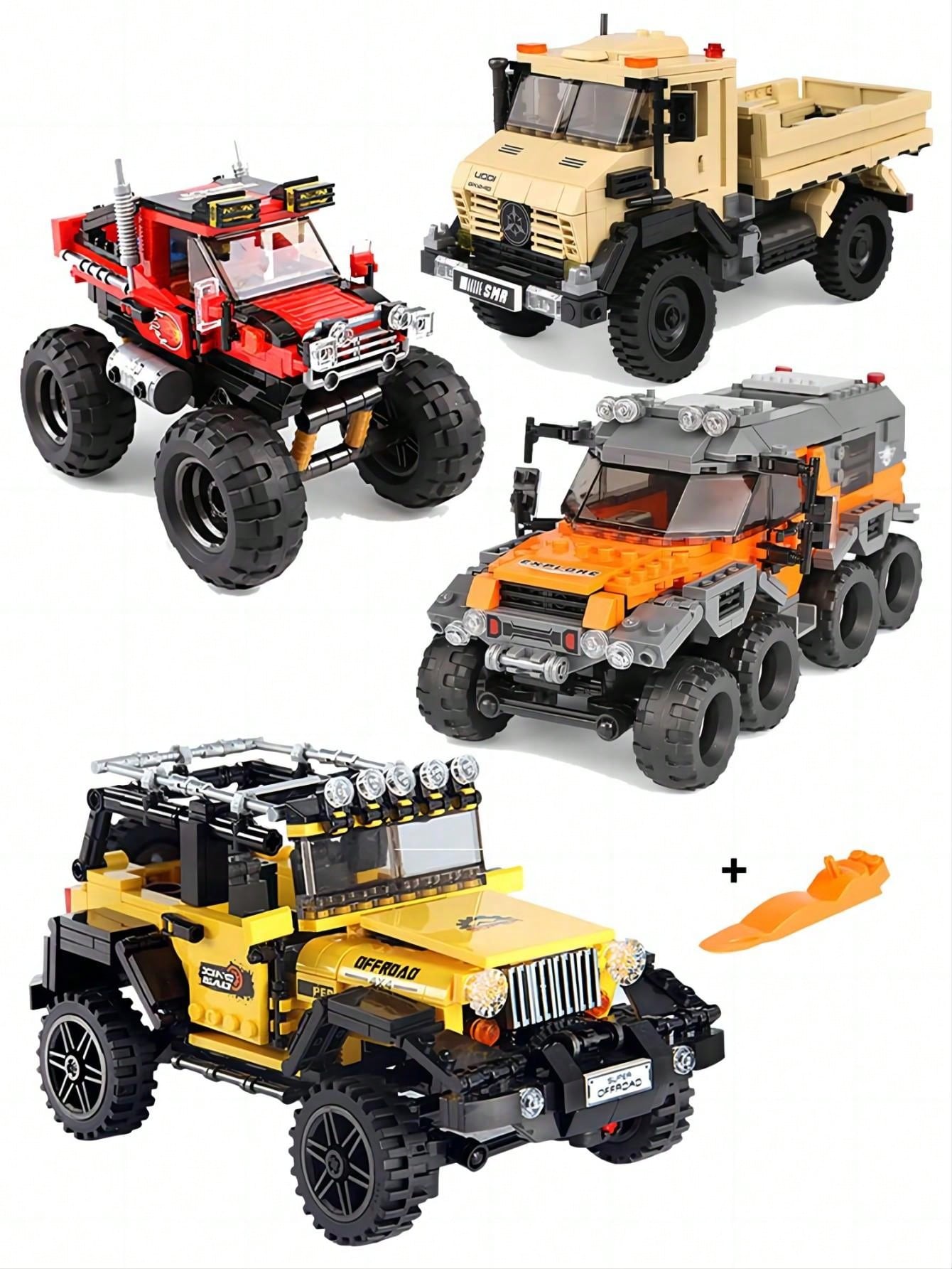 DIY Pickup Truck Sports Car Building Block Set Bricks Self Assembly ...