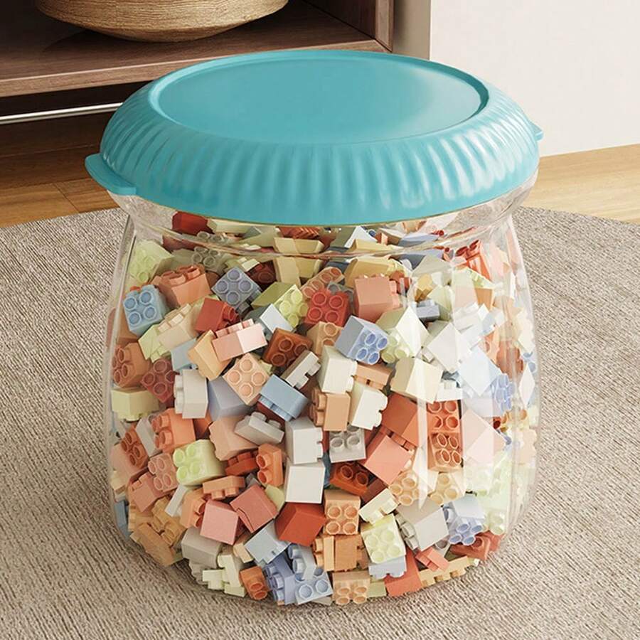 Multifunctional Children's Toy Storage Ottoman Made Of Transparent Pet ...