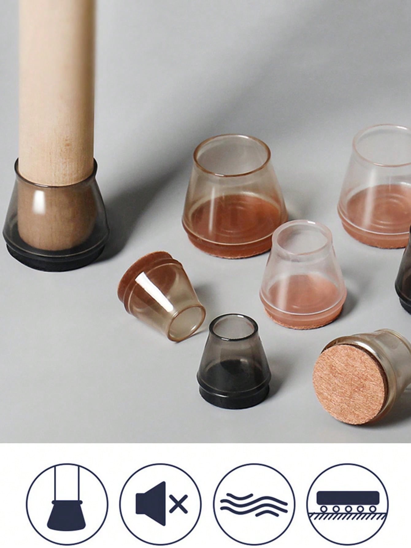 Felt Tpr Table And Chair Leg Covers, Silent Chair And Stool Foot Pads ...