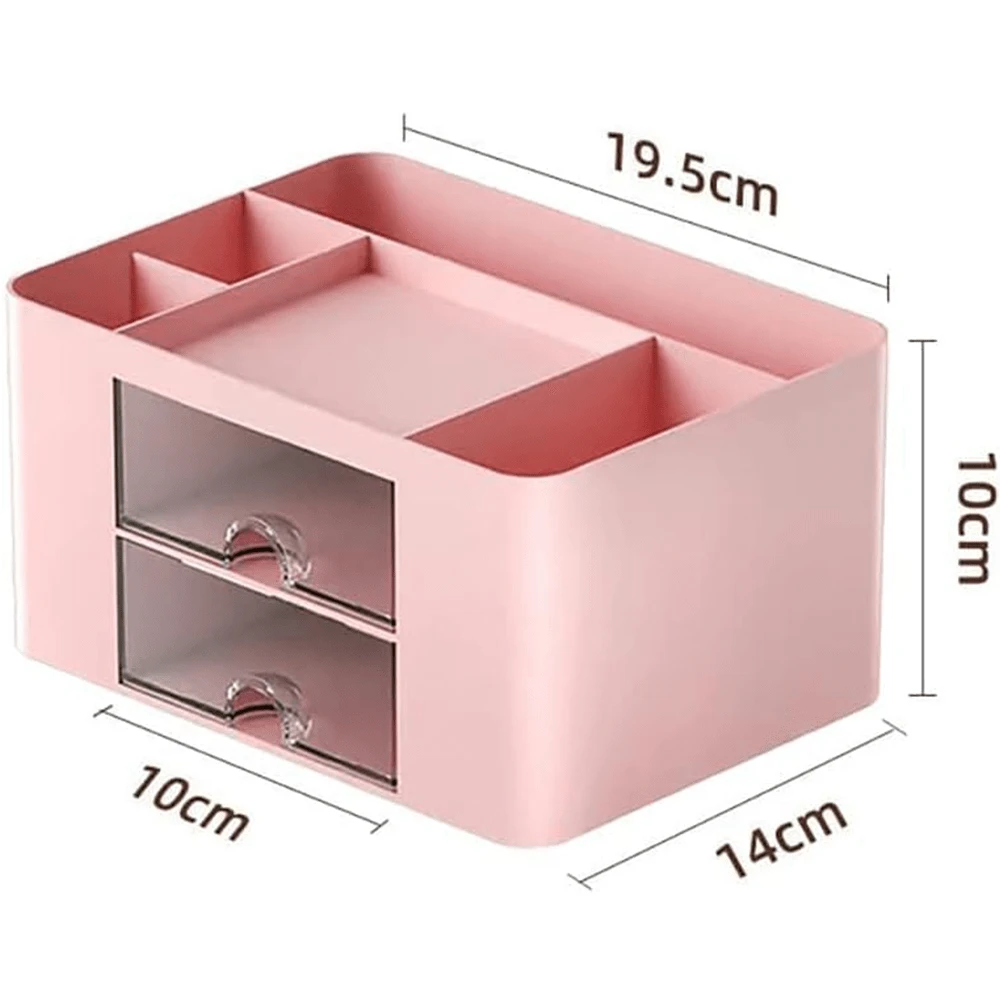 JOESTAR Desk Organiser, 7 Grids, Plastic Table Organiser With Drawer ...