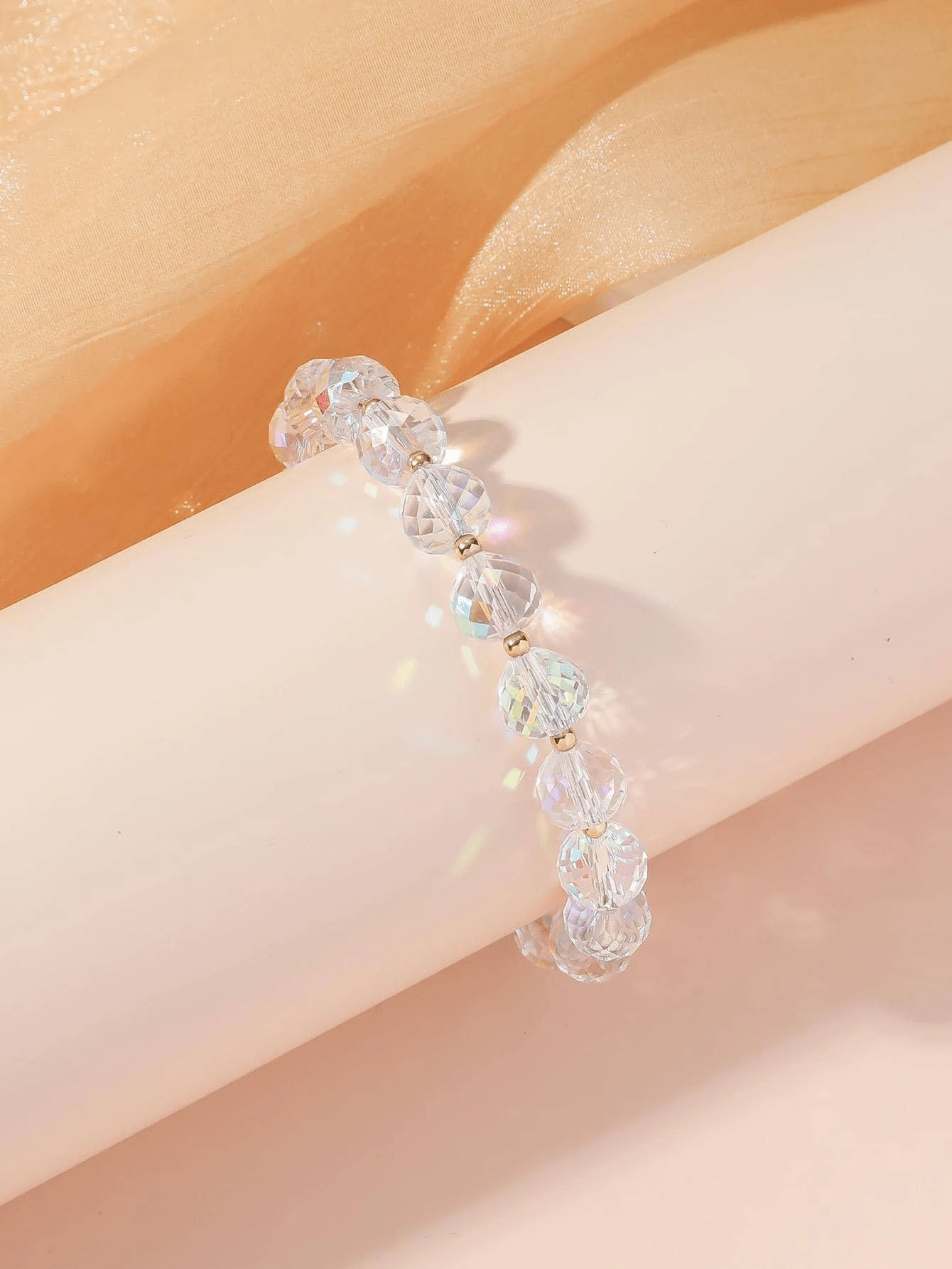 Artificial Crystal Decor Beaded Bracelet | SHEIN USA
