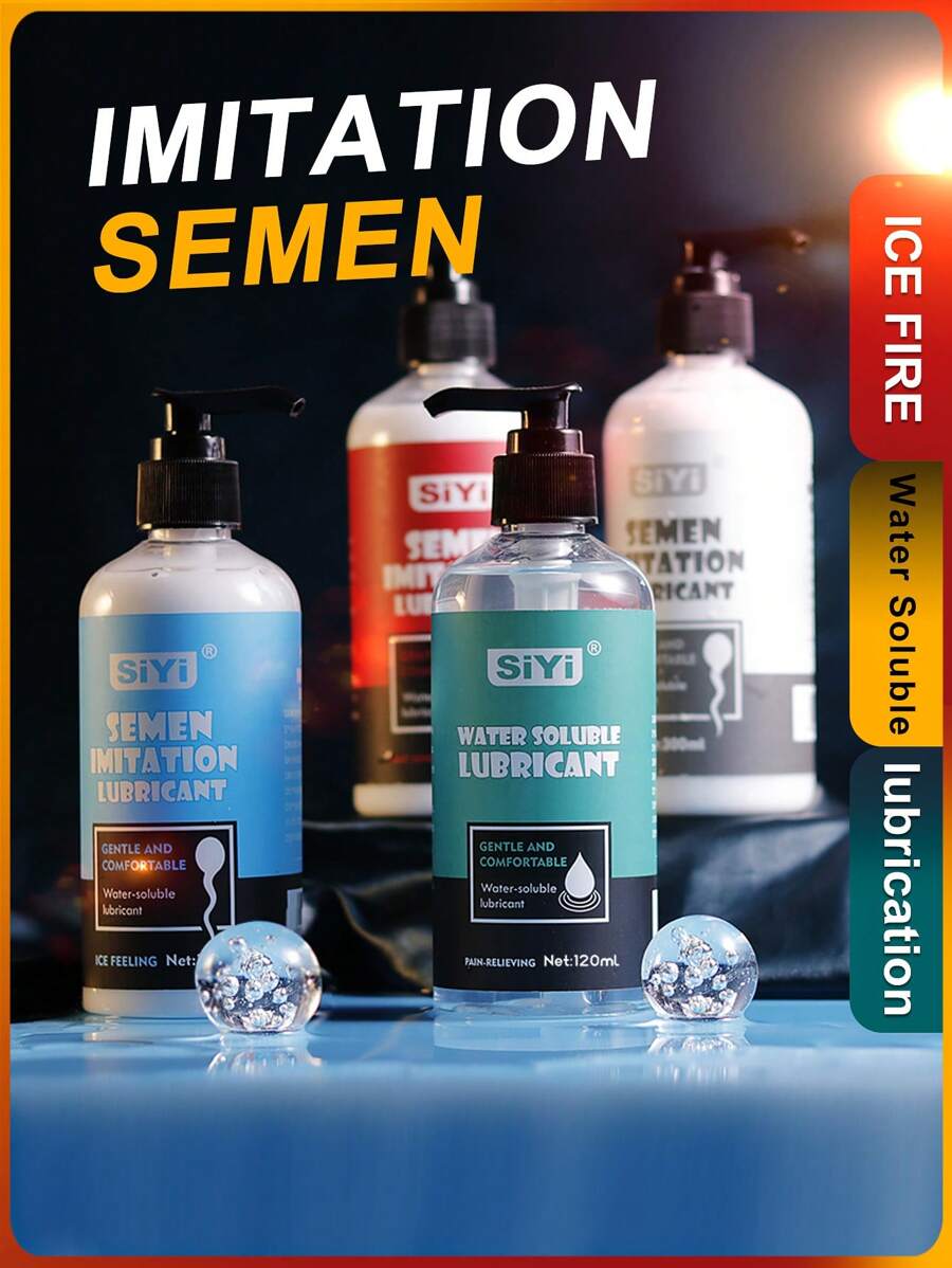 120ml Water Based Lubricant Vitamin E Creamy White Lube For Vaginal And Anal Sex Freezing