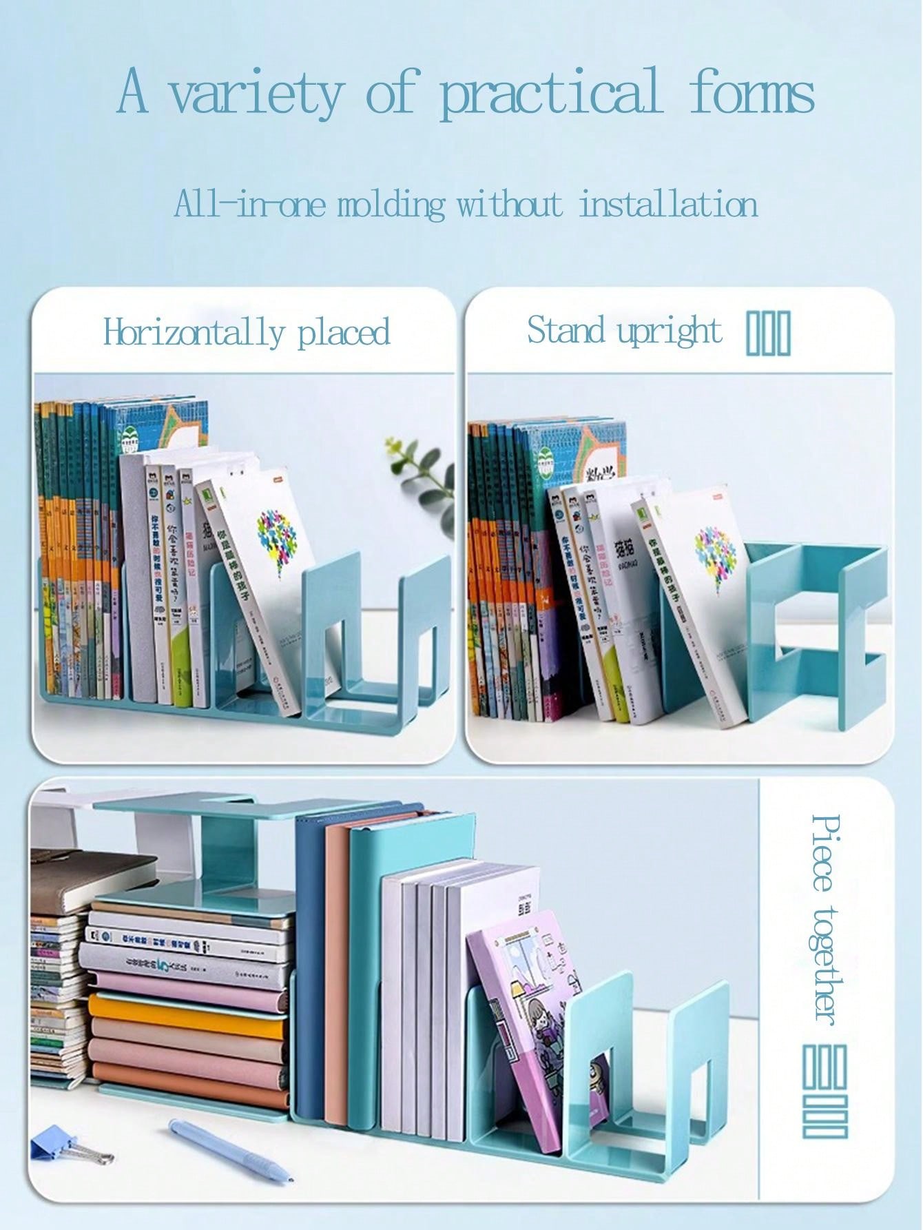 Student Book Shelf Office Reading Shelf Book Folder Desk Bookshelf ...