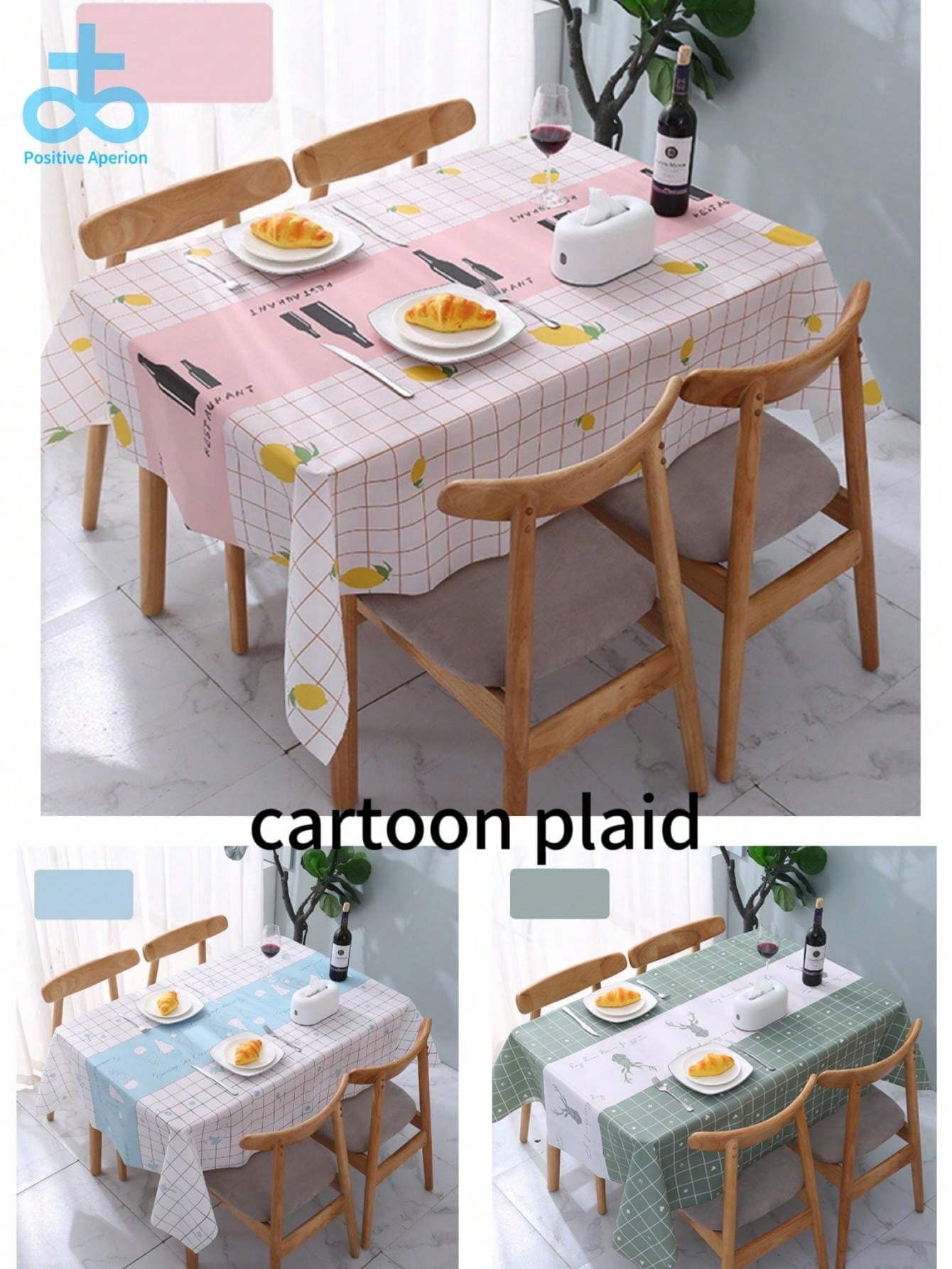 1 stuk Geruit Dineren Tafel Doek , Waterbestendig , En Oliebestendig ...