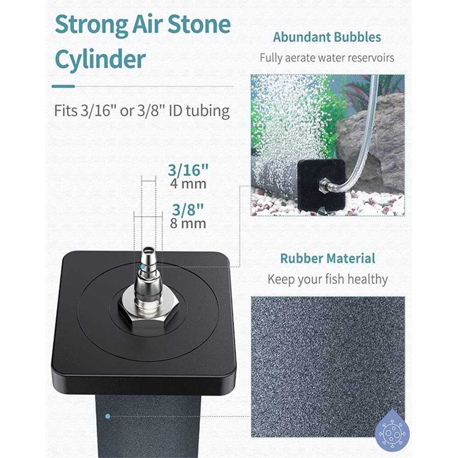 Aquarium High-Temperature Sintered Air Stone, Bubble Diffuser, Air ...