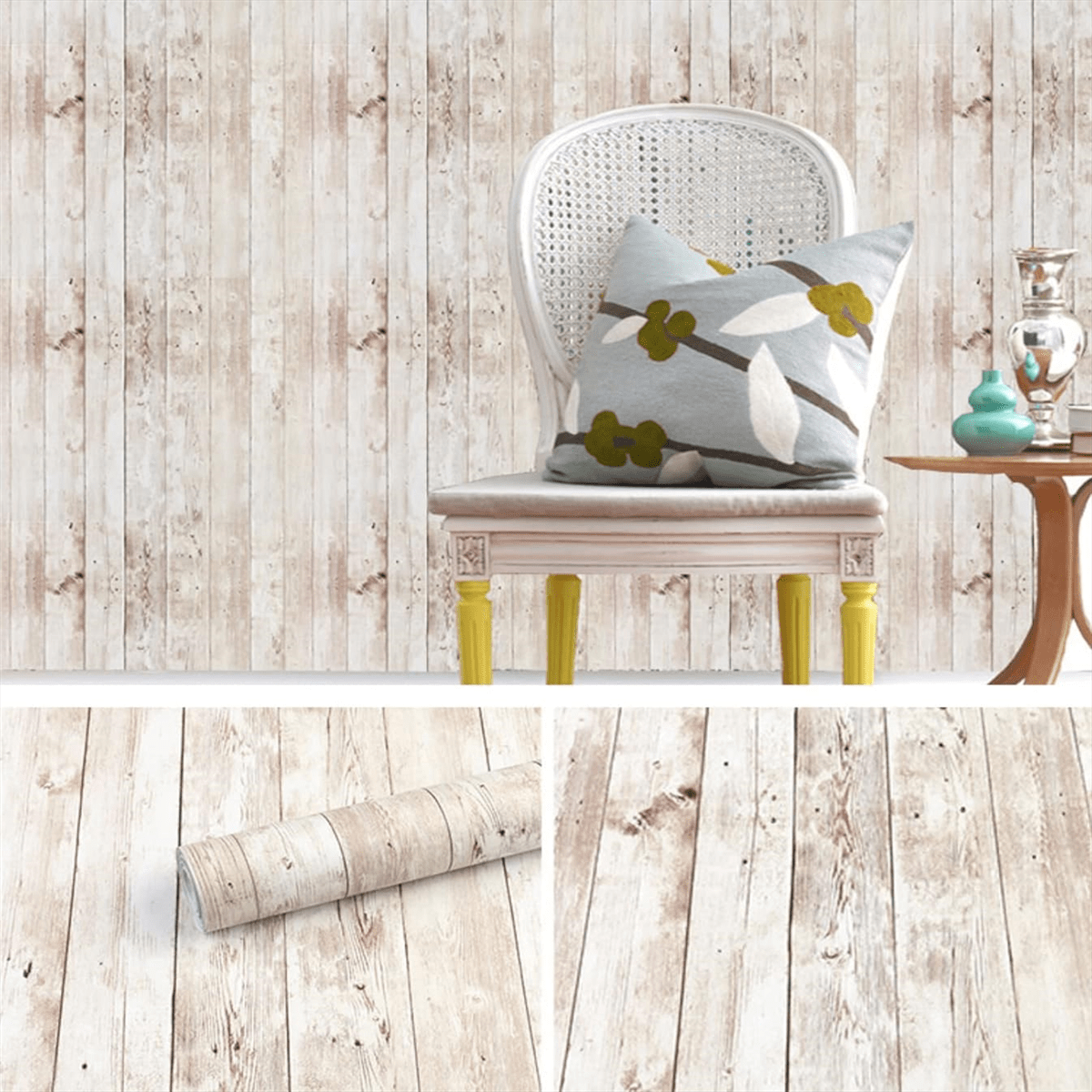 1 Rol Zelfklevend PVC Houtnerf Behang , Waterbestendig En Oliebestendig ...