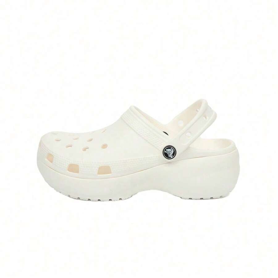 Crocs Zapatos de invierno unisex 206750-100 Classic Lined Platform Clog Blanco, Zapatos de ...