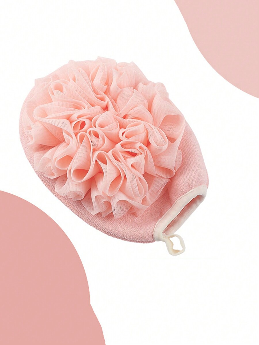 1pc Two-Use Bath Towel & Bath Flower Combination, Dual-Sided & Soft ...