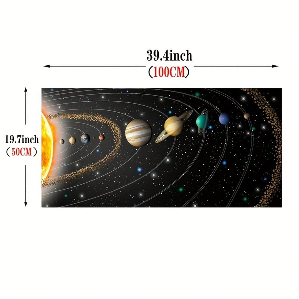 1PC Canvas Painting Of Solar System Planets, Canvas, Cosmic Art Poster ...