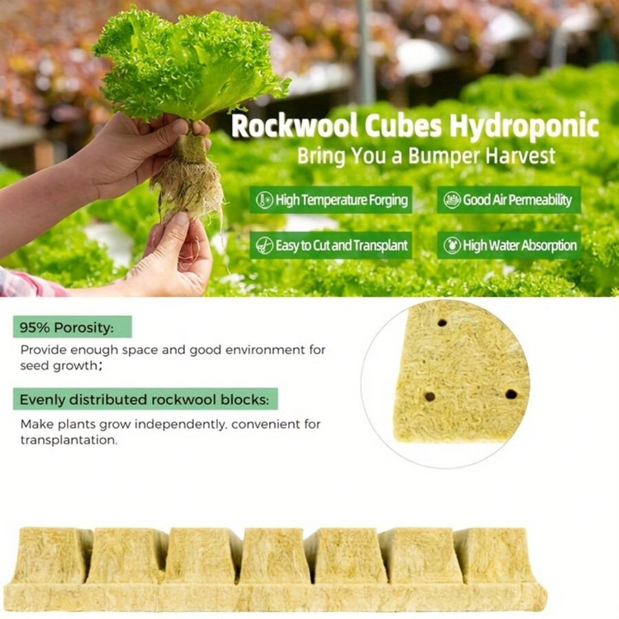 100pcs, No Soil Cultivation Seedling Blocks, Grow Blocks, Gardening ...