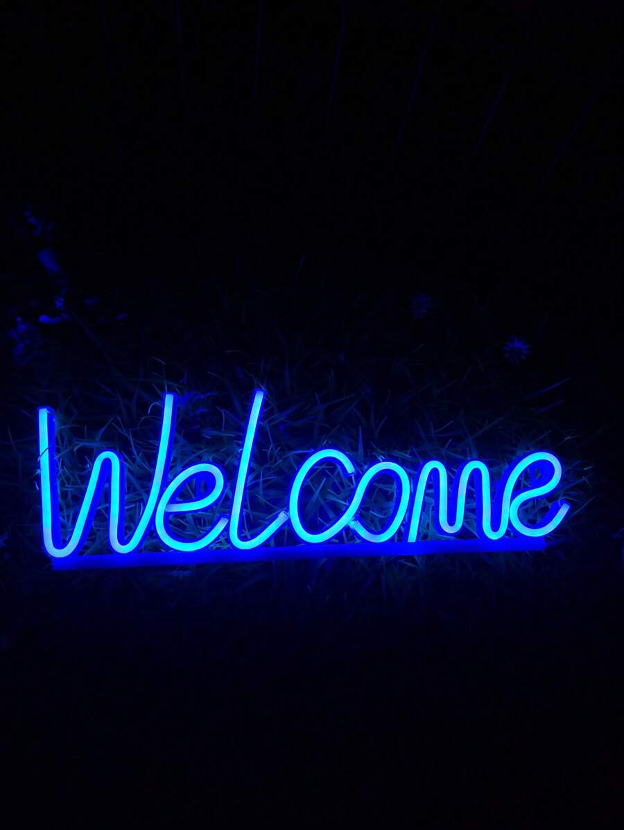 Led Neon Light Welcome Alphabet Wall Decoration For Festival, Party ...