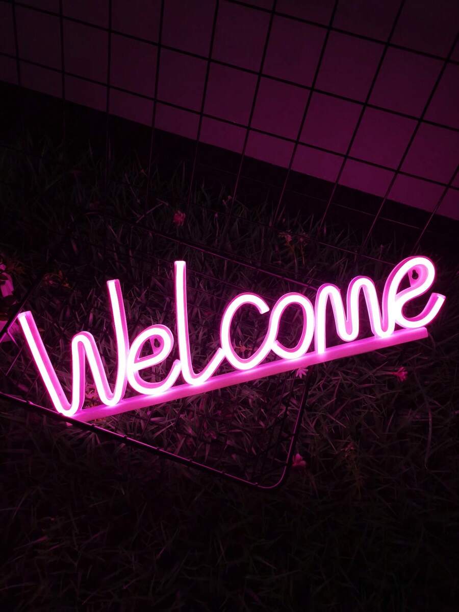 Led Neon Light Welcome Alphabet Wall Decoration For Festival, Party ...
