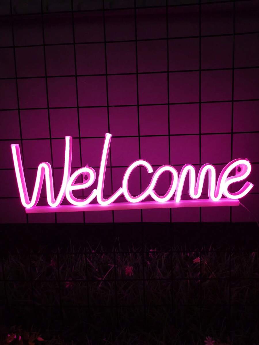 Led Neon Light Welcome Alphabet Wall Decoration For Festival, Party ...