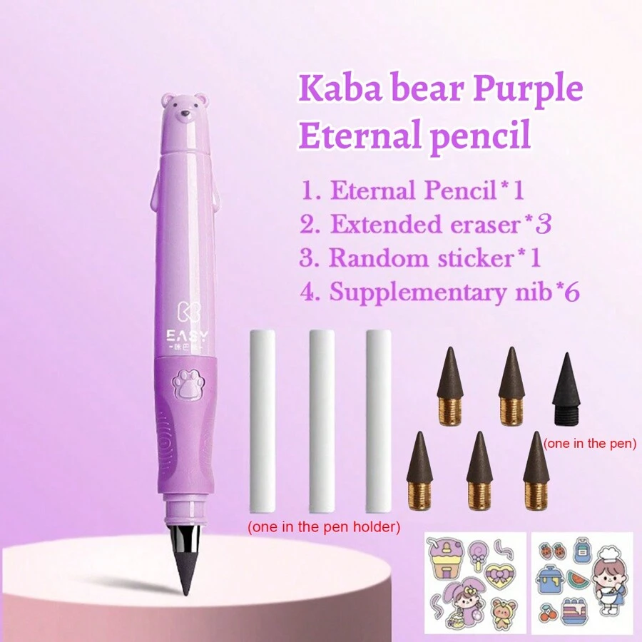 Ins Style Polar Bear Pen Holder Correct Your Posture And Hold Your ...