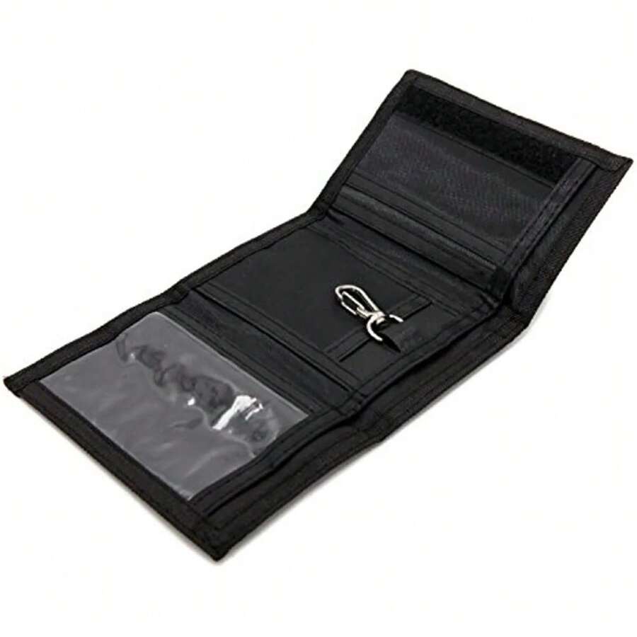 RFID Trifold Camouflage Wallet For Men, Mini Coin Purse With Zipper And ...