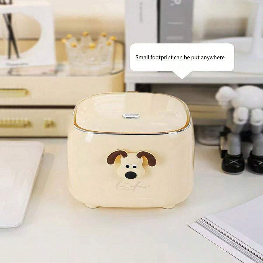 Luxurious And Beautiful Desktop Trash Can, Mini And Cute Press-Type ...