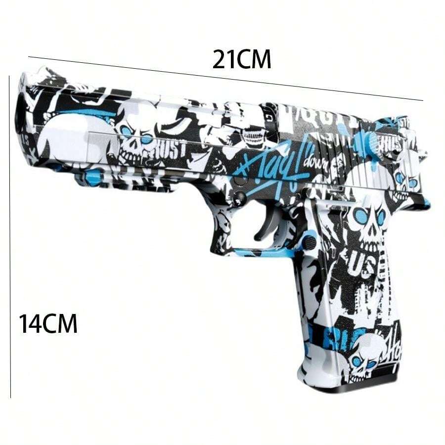 Desert Eagle Manual Ejection Toy Gun, Evil Spirit Pattern, 10 Soft ...